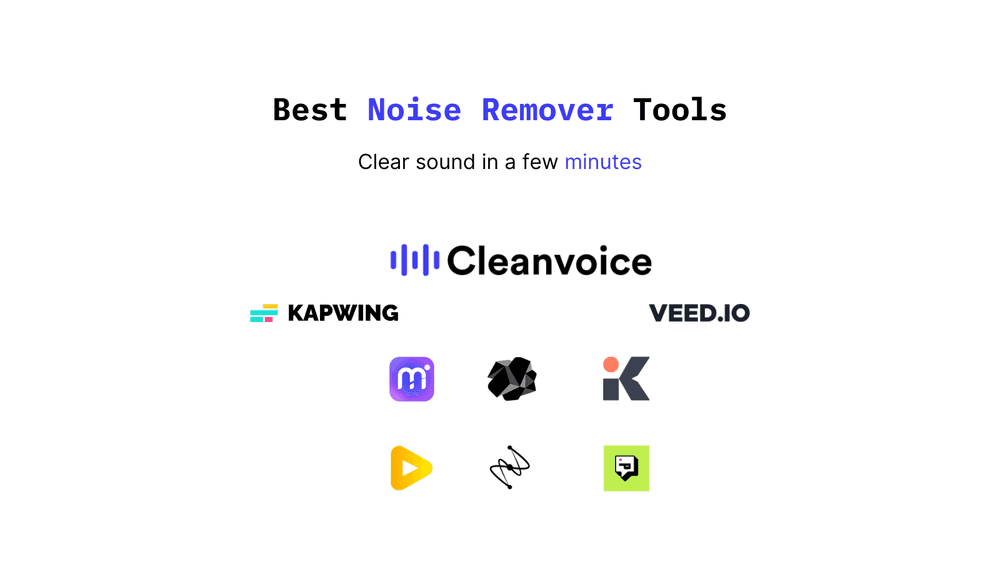 Top 9 Noise Remover Tools 2025 | Compare Features & Pricing | Cleanvoice AI