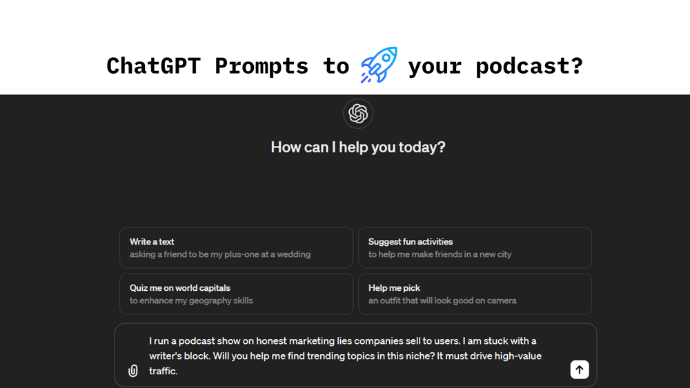 How to Use ChatGPT Prompts for Podcasting(2025):Examples + Use Cases ...